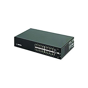 Ubiquiti Networks Edgeswitch 24 Gigabit RJ45 Ports, Mounts, DC Power, (ES-24-LITE),Black