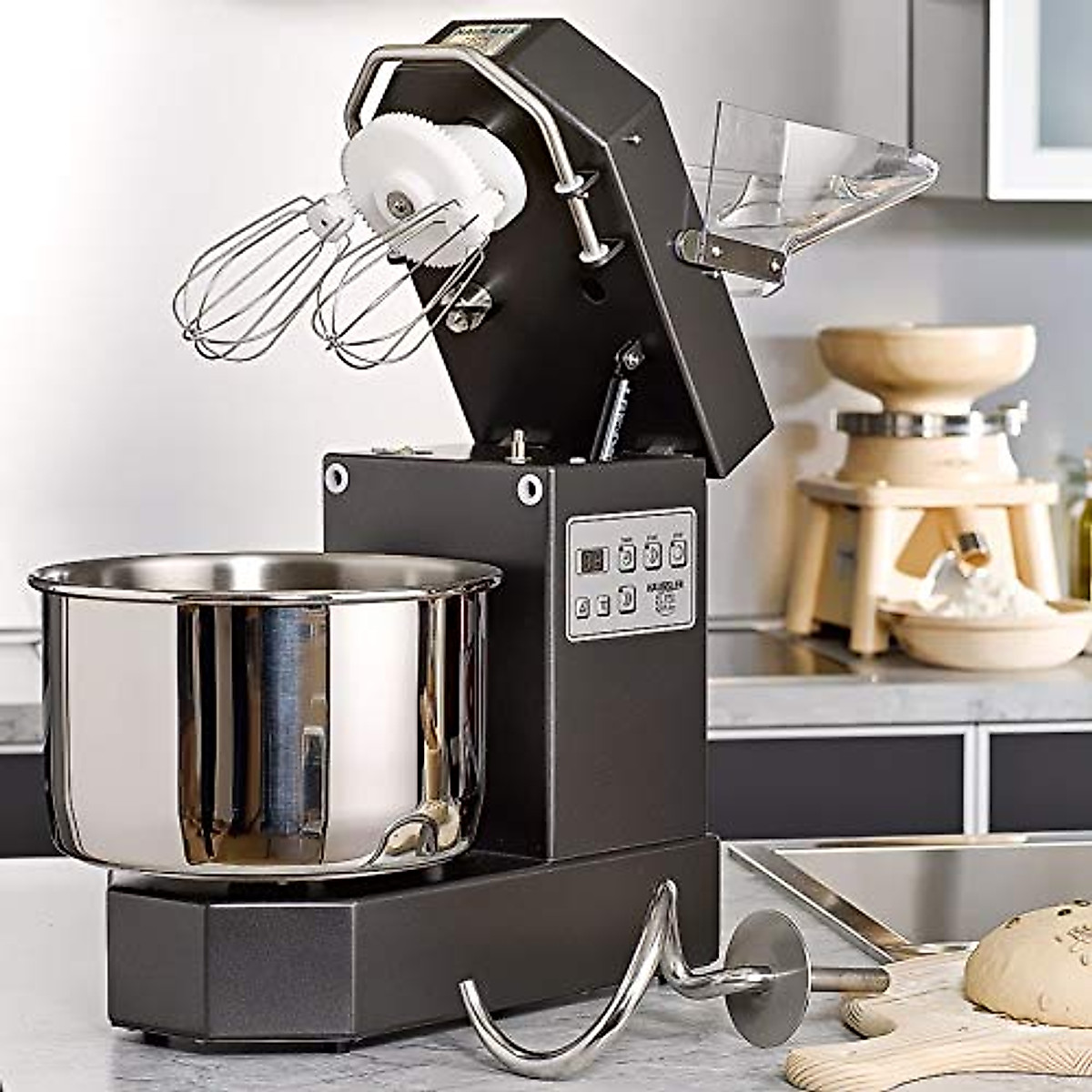 Häussler Alpha Spiral Dough Mixer, Charcoal, 9 Quart