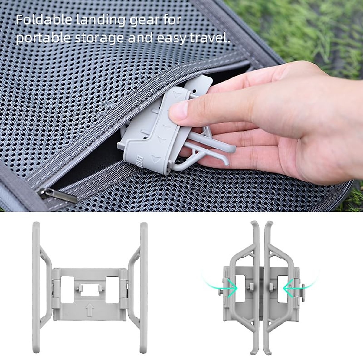 Landing Gear for Huoshi Holy Stone HS720G, Foldable Height Extender Protector Guard, Drone Height Extended Leg Stand Gimbal Protector