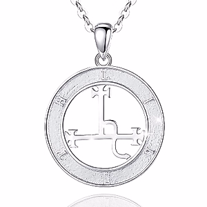 CELESTIA Lilith Necklace for Women Sterling Silver Pegan Jewelry Lilith Sigil Pegan Gifts for Women