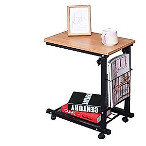 Multifunctional Desk Movable Computer Laptop Desk Study Writing Desk Adjustable with Keyboard Tray for Home Office (Color : E)