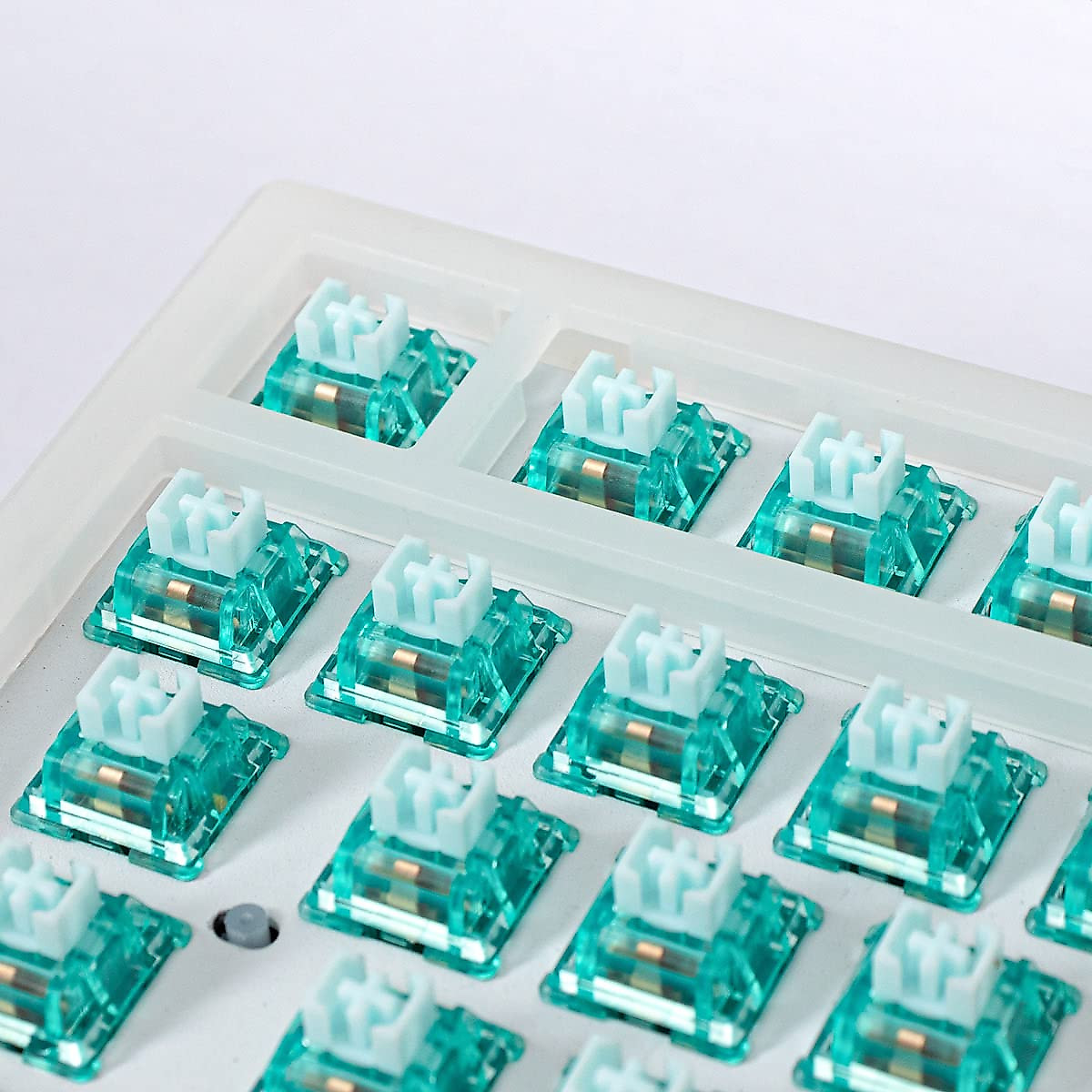 Mintcaps Linear Keyboard Switches Set 5 Pin Lubed Tactile Mechanical Keyboard Switches for Mechanical Gaming Keyboard Green Switches(10pcs)