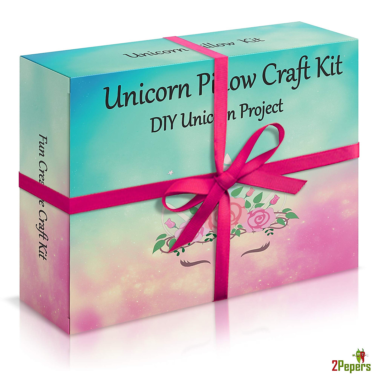 Make Your Own Unicorn Pillow Kit Arts and Crafts for Girls (No Sew), DIY Unicorn Craft Girl Ages 3 4 5 6 7 8 9 10 Years Old, Unicorn Gifts for Girls, Birthday Present, Toys For Girls, Kids Crafts