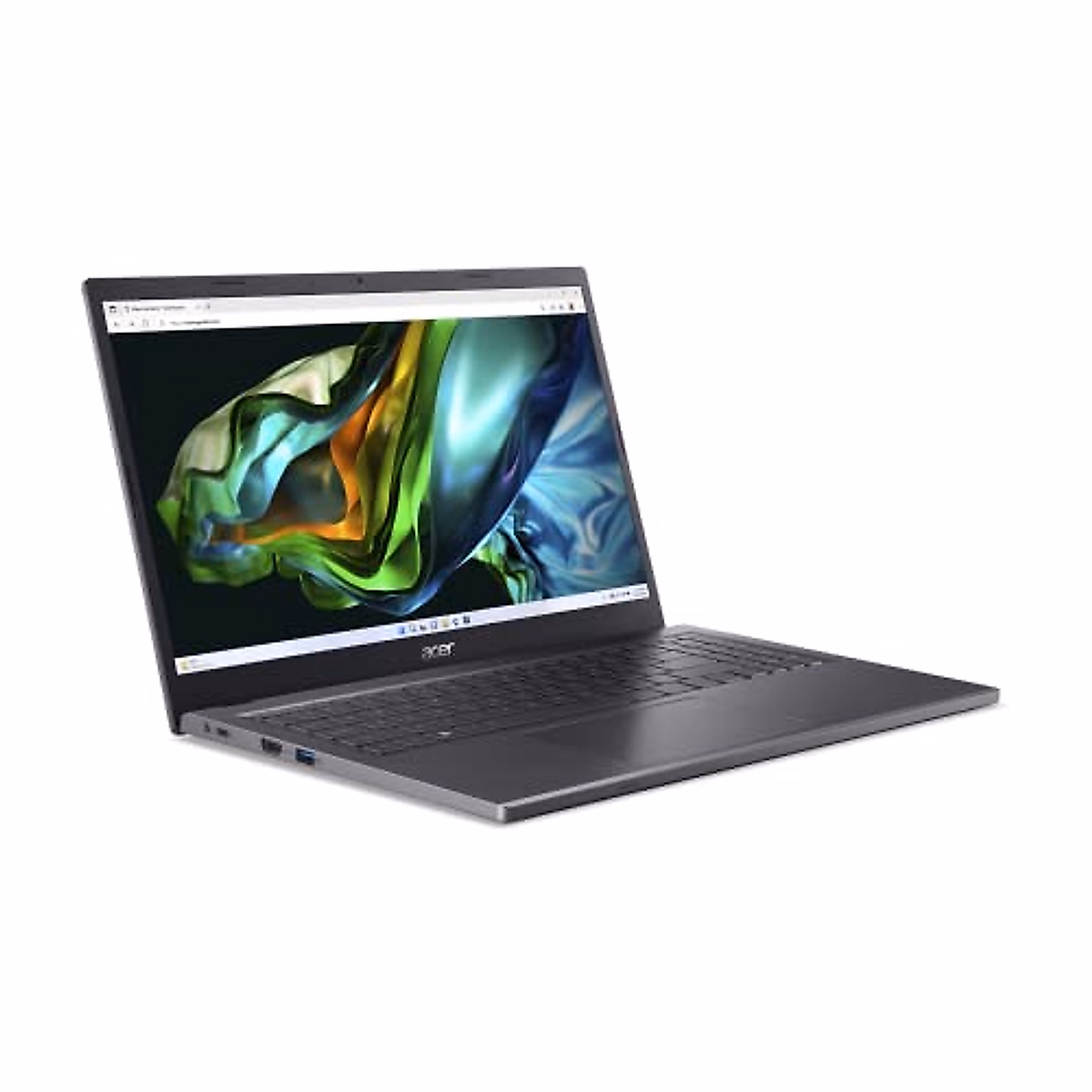 Acer Aspire 5 Slim Laptop | 15.6" FHD (1920 x 1080) IPS | Intel Core i7-1355U | NVIDIA GeForce RTX 2050 | 16GB DDR4 | 1TB Gen 4 SSD | Wi-Fi 6E | USB4/Thunderbolt 4 | Backlit KB | A515-58GM-76KW, Gray