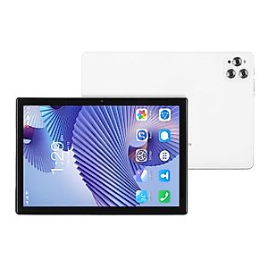 SHYEKYO Business Tablet, Gaming Tablet 8GB RAM 256GB ROM 10.1in FHD 5G WiFi 4G LTE Octa Core CPU Dual Camera with Keyboard for School (US Plug)
