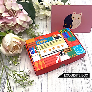 20 Greeting Cards, Blank Thank You Cards With Envelopes & Stickers-Cute Cat Bulk Note Cards Stationery Box Set For All Occasions Birthday Thank You Wedding and More.Cat greeting cards