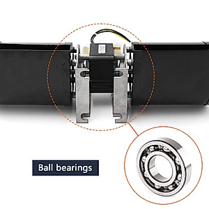 Hongso Pre-Wired GFK-160 GFK-160A Fireplace Blower Fan Kit with Ball Bearings Motor for Heat N Glo, Hearth and Home, Quadra Fire, GTI, Fasco, Regency Wood Stove Insert, Royal, Jakel, Nordica, Rotom