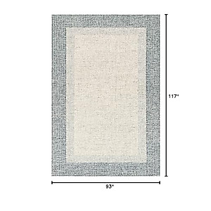 Loloi Rosina Rug, Grey & Blue 7'-9" x 9'-9" Area Rug – Casual Accent Rugs for Living Room, Bedroom, Entryway & Hallway, No Shed High Traffic Area Home Decor Rug