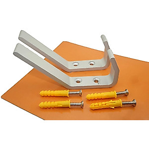 Pmsanzay 2/PK Helmet Holder Hook, Sturdy Helmet Display Rack, Wall Mounted Helmet Storage Rack Hanger, for Motorbike Jacket Wall Display Rack, Stainless Steel- Hardware Included Easy to Install.