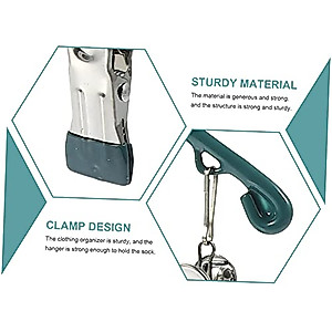 AOKWAWALIY Multi Clip Sock Rack Towel Drying Rack Baby Clothes Hangers Baseball caps Organizer Windproof Clothes Hanger Socks Drying Hanger Laundry Rack Household Sock Clip Skirt Hanger Shelf