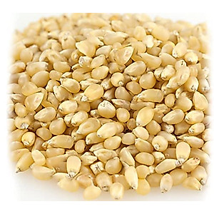 1.9 LB White Virtually Hulless (Less Hulls) Popcorn Kernels • Resealable Bag • USA Grown • NON-GMO, Vegan, KOSHER • Great for Movie Night • INTL POP