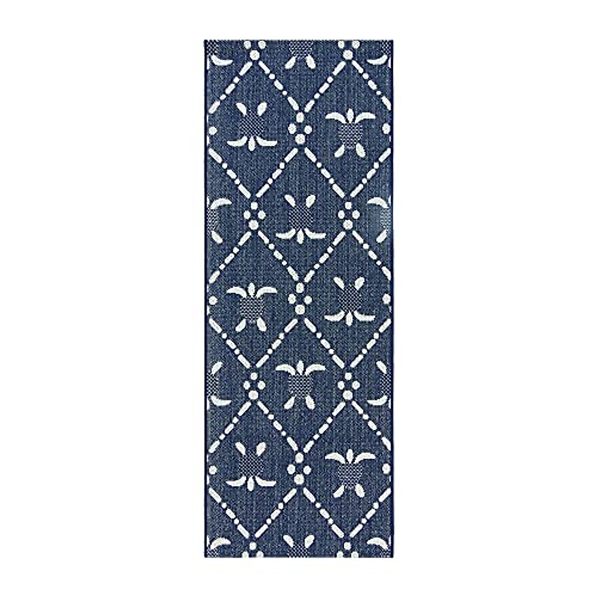 Gertmenian Reyn Spooner Kona Coast Fresco Hawaiian Tropical Rugs | Washable, Stain & UV Resistant Indoor Outdoor Area Rug | Teal Blue Ivory Cream, Royal Hanu Sea Turtle, 2x6 Runner, 46662
