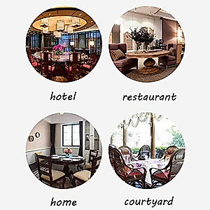 Round Glass Table Top | Tempered Glass Lazy Susan Turntable | 23"~47″ Diameter Premium Round Circular Tempered Glass Turntable | Rotating Serving Plate (Size : 60cm/23in)