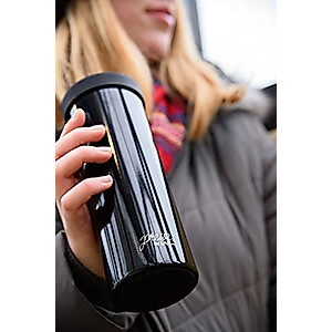 bobble French Coffee Presse, On-The-Go use, Quick Brew, Slim Design, Triple Wall Insulation, 14 oz (Peacock)