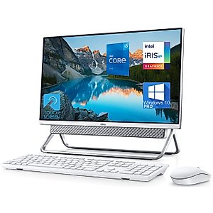 Dell Inspiron 5400 All in One Desktop Computer, 23.8” FHD Touchscreen, Intel 11th Gen i5-1135G7 Upto 4.2GHz, 8GB RAM, 256GB NVMe SSD, Webcam, HDMI, SD-Card, USB Type-C - Windows 10 Pro (Renewed)