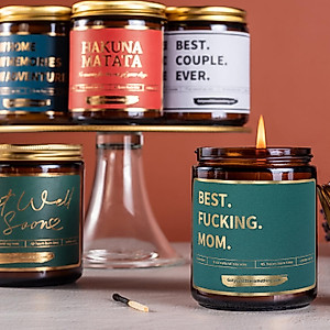 Mom Birthday Gifts | Funny Lavender Candle for Mom | Unique Gifts for Mom from Daughter, Son, Children | Fun Gift Idea for Mom's Birthday, New Mom | Cute Present from Kids for Cool Moms