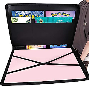 1st Place Products Professional Art Portfolio Case - 24 x 36 Inches - Light Weight & Durable - Shoulder Strap & Handle Options - Three Inside Pockets - Water Resistant - Documents Posters Monitors