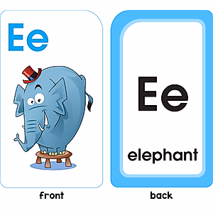 School Zone - Alphabet Fun Flash Cards - Ages 4 to 6, Preschool to Kindergarten, ABCs, Uppercase and Lowercase Letters, Spelling, and More
