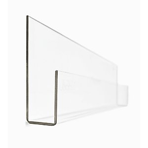 Ubabub Booksee Clear Acrylic Wall Mount Bookshelf, Set of 2