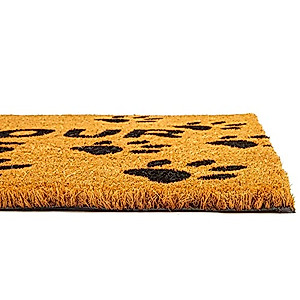 Juvale Nonslip Coco Coir Mat for Entrance, Wipe Your Paws Doormat for Front Door Entry, Dog Lovers (17 x 30 in)