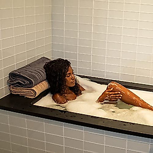 Mosobam 700 GSM Hotel Luxury Bamboo Viscose-Cotton, Bath Towel Sheets 35X70, Allure Blue, Set of 4, Oversized Turkish Towels