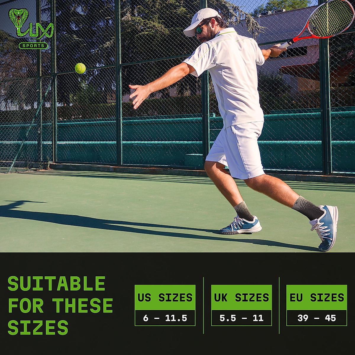 LUX Sports ProCleat Performance Grip Socks GripArray™ - Athletic Socks for Performance Sports - Grip Socks for Men and Women - Non-Slip High-Performance Sports Socks for Soccer, Baseball, and more