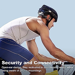 2023 Upgraded Bone Conduction Headphones, Open-Ear Wireless Bluetooth Sports Headphones with 8G Memory MP3 Player, 10H Playtime & IPX4 Waterproof Earphones for Workout, Running, Biking, Driving, Gym