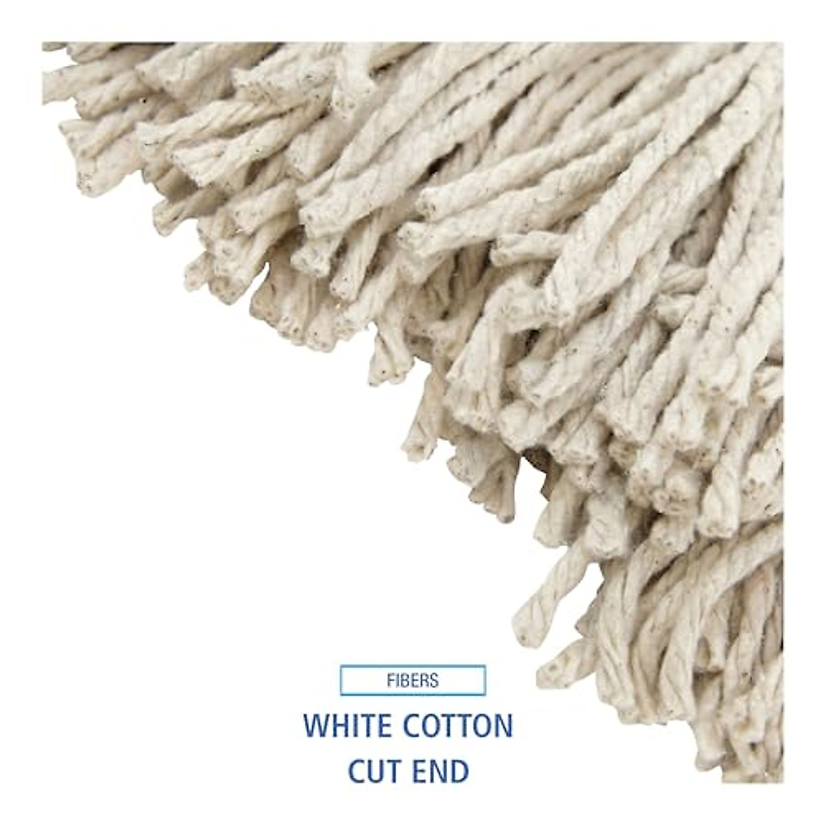 Boardwalk BWK216CCT 16 oz. Cotton Premium Cut-End Wet Mop Heads - White (12/Carton)