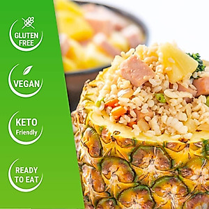 Well Lean Konjac Rice Keto Pasta - Low Carb Keto Rice Plant Based 100% - USDA Organic Premium Konjac Shirataki Rice - Low Carb Rice - Keto Rice Carb Free, No Carb Rice Alternative, 6 Pack, 12 Servings