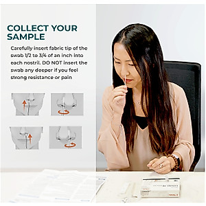 ImmuView COVID-19 Antigen Home Test, FDA EUA at-Home Self Test, Non-invasive Nasal Swab, Easy to Use & Results Within 15 Minutes (1 Pack, 5 Tests Total)