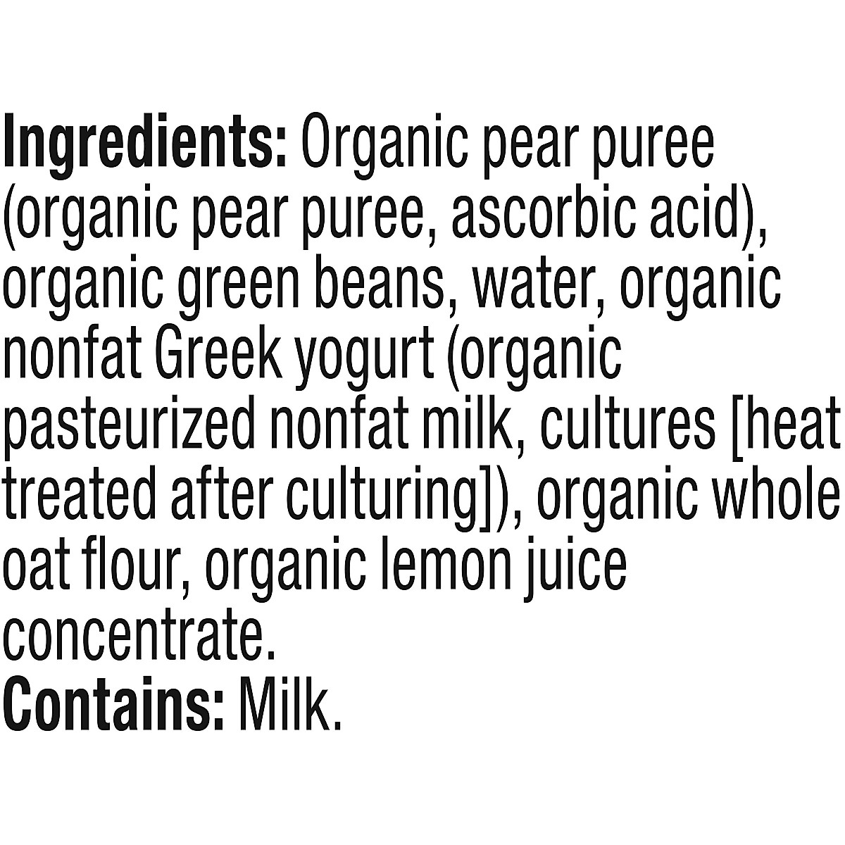 Plum Organics | Stage 2 | Organic Baby Food Meals [6+ Months] | Pear, Green Bean & Greek Yogurt | 3.5 Ounce Pouch (Pack Of 12) Packaging May Vary