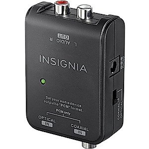Insignia Optical/Coaxial Digital-to-Analog Converter - Black