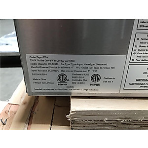 Commercial Griddle Manual 36" Countertop Natural Gas - 90000 BTU NSF CD-MG36