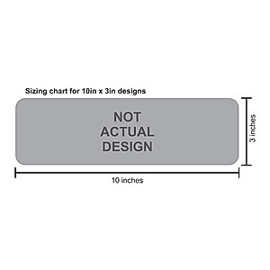 StickerTalk Mail Carrier Frequently Stops Vinyl Sticker, 10 inches by 3 inches