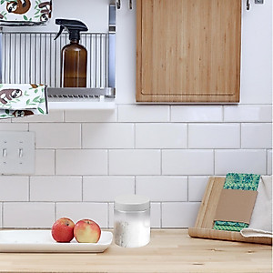 SOUJAP 24 Pack 8oz Plastic Jars with White Lids Bulk, 250ml Empty Clear Storage Slime Containers for Kitchen and Household Food Storage of Dry Goods