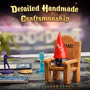 DND Dice Jail | Chair of Shame & Dunce Hat | Free Mystery Die | Great Accessories or Gift for Game Masters & Players in Your Party | Compatible with Dungeons & Dragons Tables | Fits Die Size D4-D20