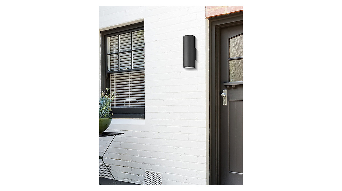 Ken & Ricky Dusk to Dawn Outdoor Wall Light - Modern Waterproof Sconce