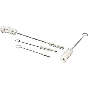 SPARTA 4018002 Spectrum Plastic Valve & Fitting Straight Brush, Spout Brush, Bottle Cleaner Brush With Polyester Bristles For Cleaning, Kitchens, Tight Spaces, 15 Inches, White