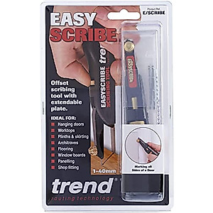 Trend EasyScribe Scribing Tool, Accurate Scribing Solution for Carpenters, Joiners, Tilers, Kitchen & Shop Fitters, E/SCRIBE