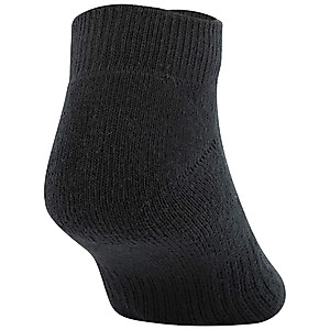 Gildan Men's Active Cotton Low Cut Socks, 10-Pairs, Black, Shoe Size: 6-12