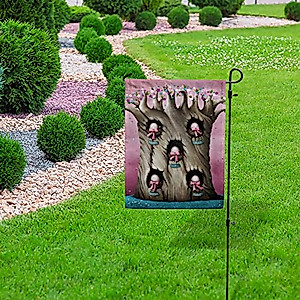 My Little Nest Seasonal Garden Flag Easter Tree And Bird Eggs Vertical Garden Flags Double Sided for Home Farmhouse Yard Holiday Flag Outdoor Decoration Banner 28"x40"