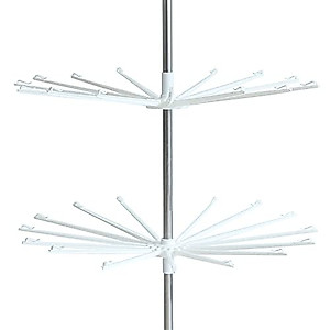 Xuthusman Rotation Clothes Folding Drying Rack Portable Laundry Hanger Indoor Dryer Organizer Large Capacity