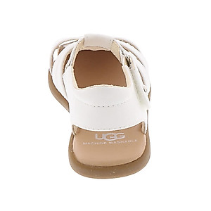 UGG Unisex-Child Kolding Sandal, White, 7
