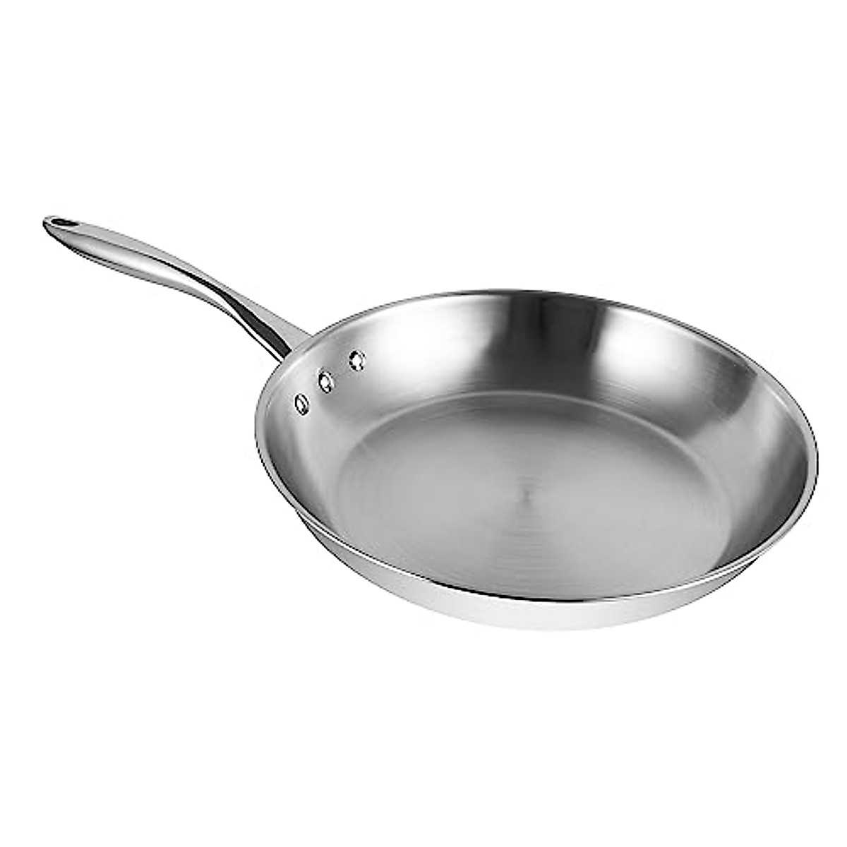 12" (30 cm) Stainless Steel Pan by Ozeri, 100% PTFE-Free Restaurant Edition