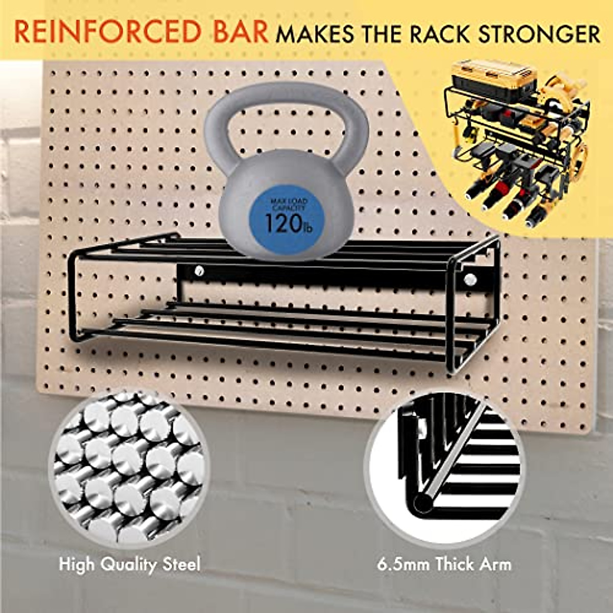 PITCH + PULSE Power Tool Organizer, Garage Tool Storage Organization ...