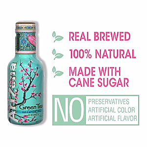AriZona Green Tea, 16.9 Fl Oz (Pack Of 20)