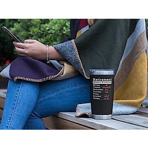 Retirement Gifts For Men Women 2023 - Retired Gifts For Women, Men - Retirement Party Decorations - Fun Retirement Gifts For Women, Men, Retired People, Coworkers, Friends - 20 Oz Tumbler