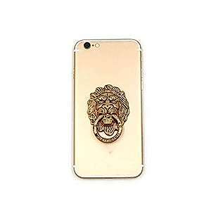 3 Pcs Lion Pattern Cell Phone Ring Stand Holder Colorful Cute Pattern Painted Universal Metal Buckle Tablet Finger Ring Kickstand for All Phones Tablets