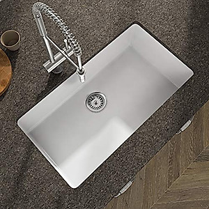 Empire Industries AMYU27 Yorkshire Undermount Kitchen Sink, White