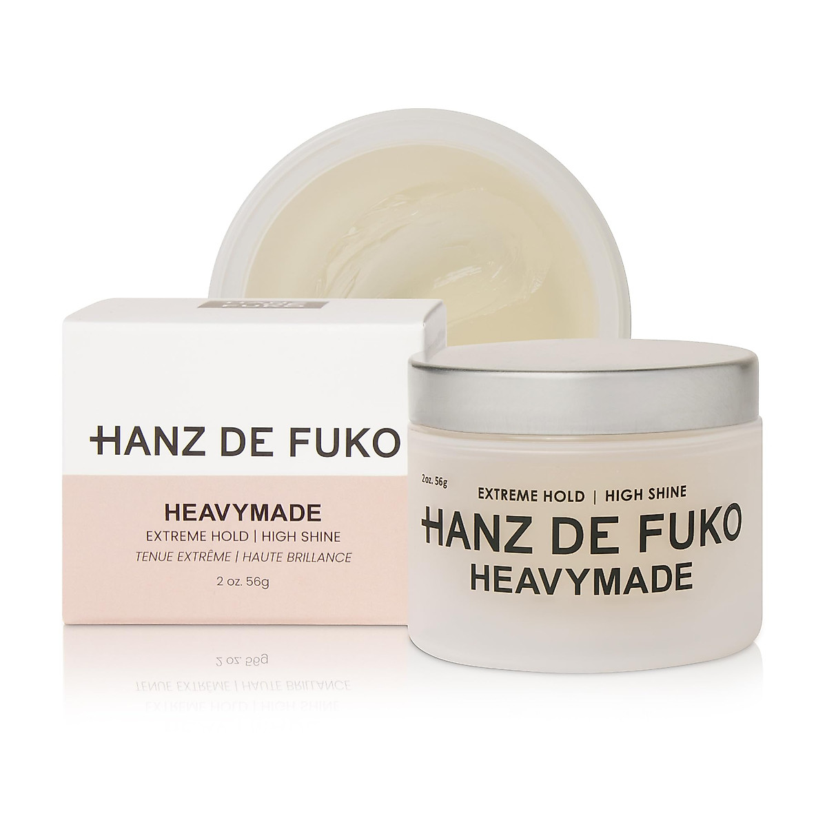 Hanz de Fuko Heavymade – Premium Men’s Hair Styling Pomade – Extreme Hold, High Shine – 2 oz.
